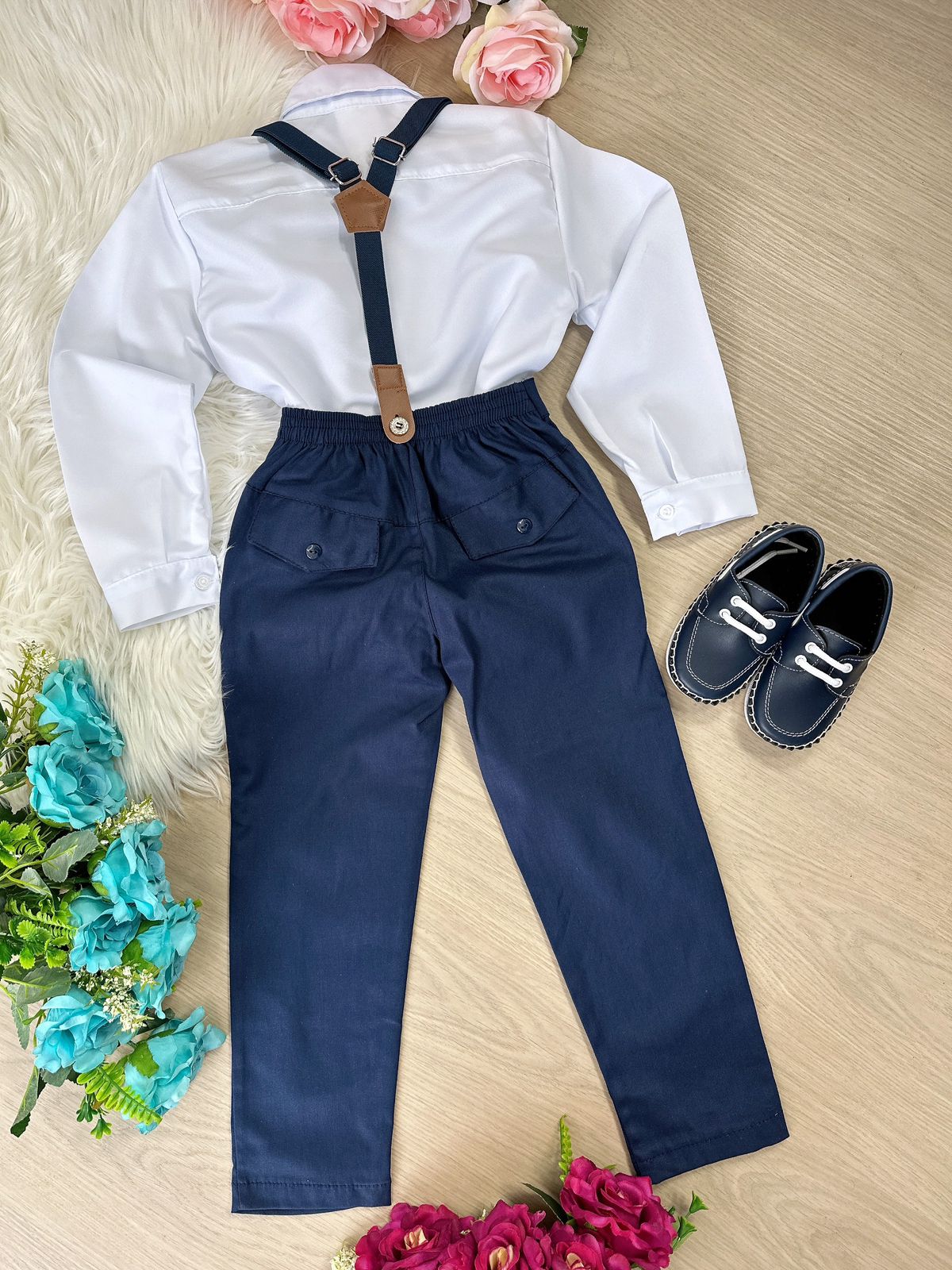 Conjunto Kanga Social Azul Royal Suspensorio - BELLI KIDS ATACADO