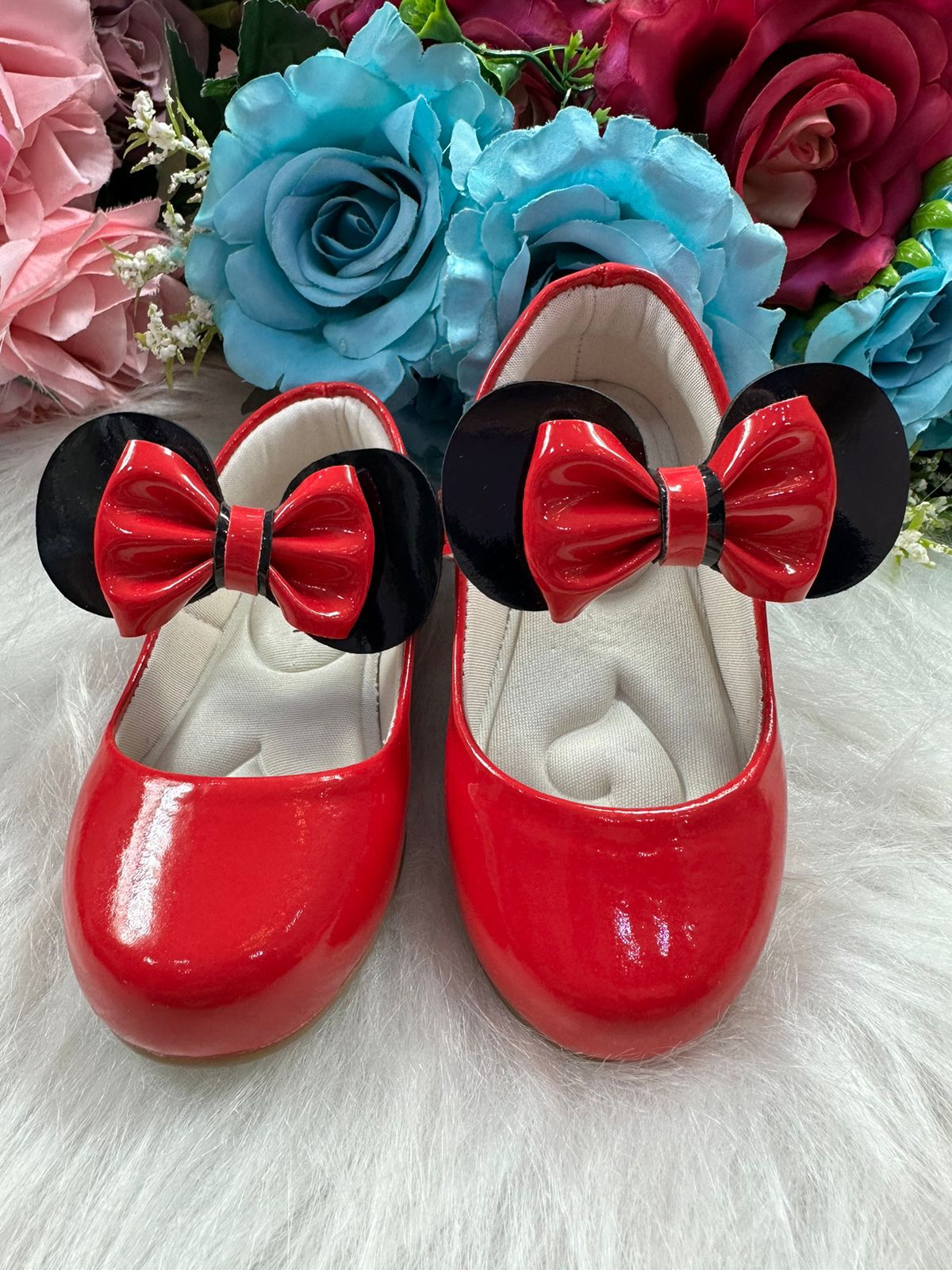 Sapatilha Flor Di Mila Minnie/Minie Vermelha - BELLI KIDS ATACADO