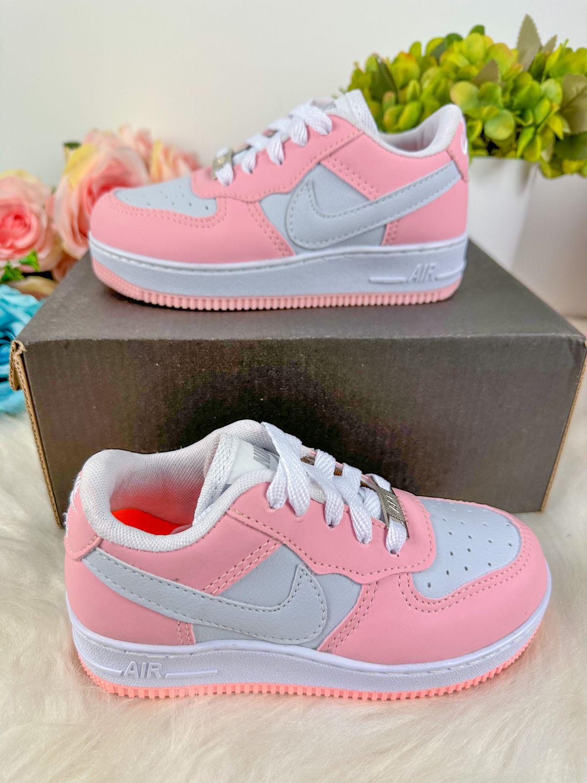 Tenis Nike Air Force Rosa - BELLI KIDS ATACADO
