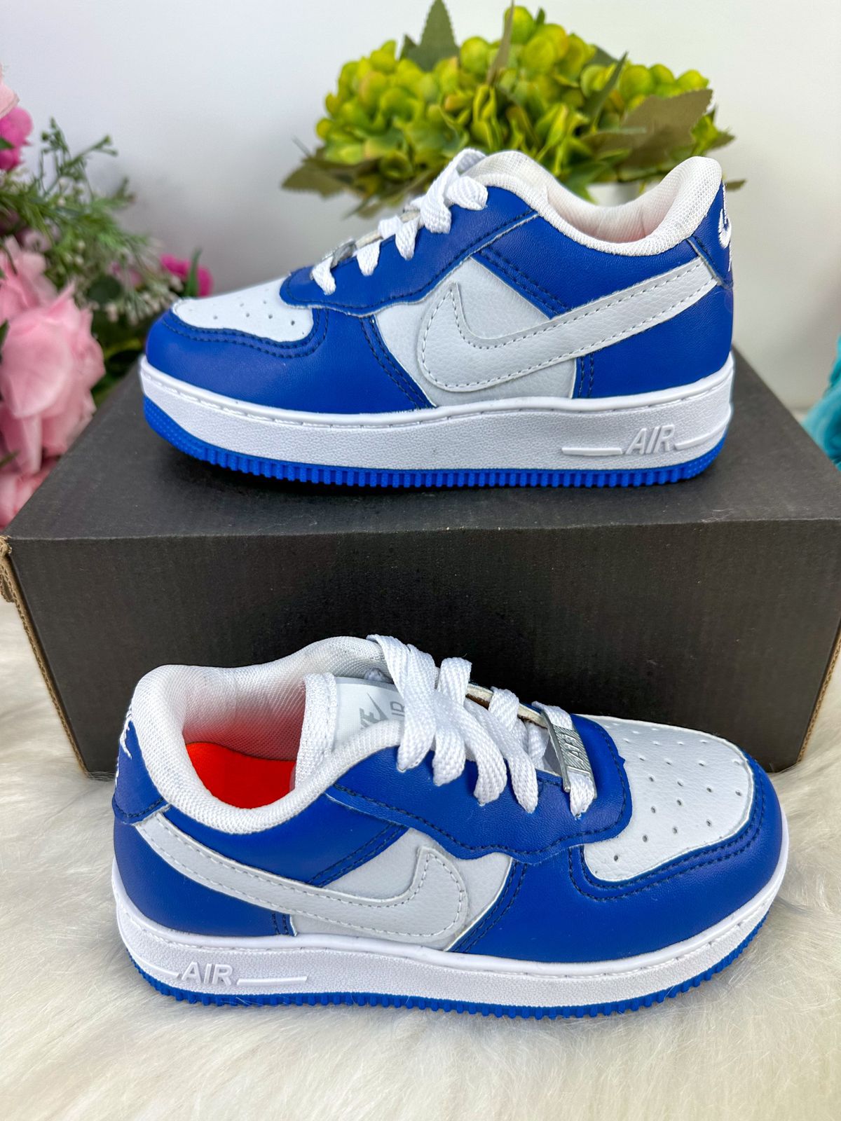 Tenis Nike Jordan Azul e Branco - BELLI KIDS ATACADO