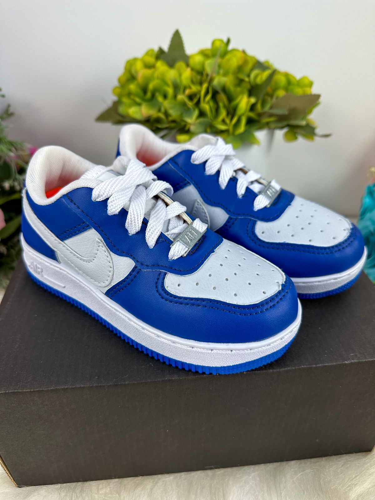 Tenis Nike Jordan Azul e Branco - BELLI KIDS ATACADO