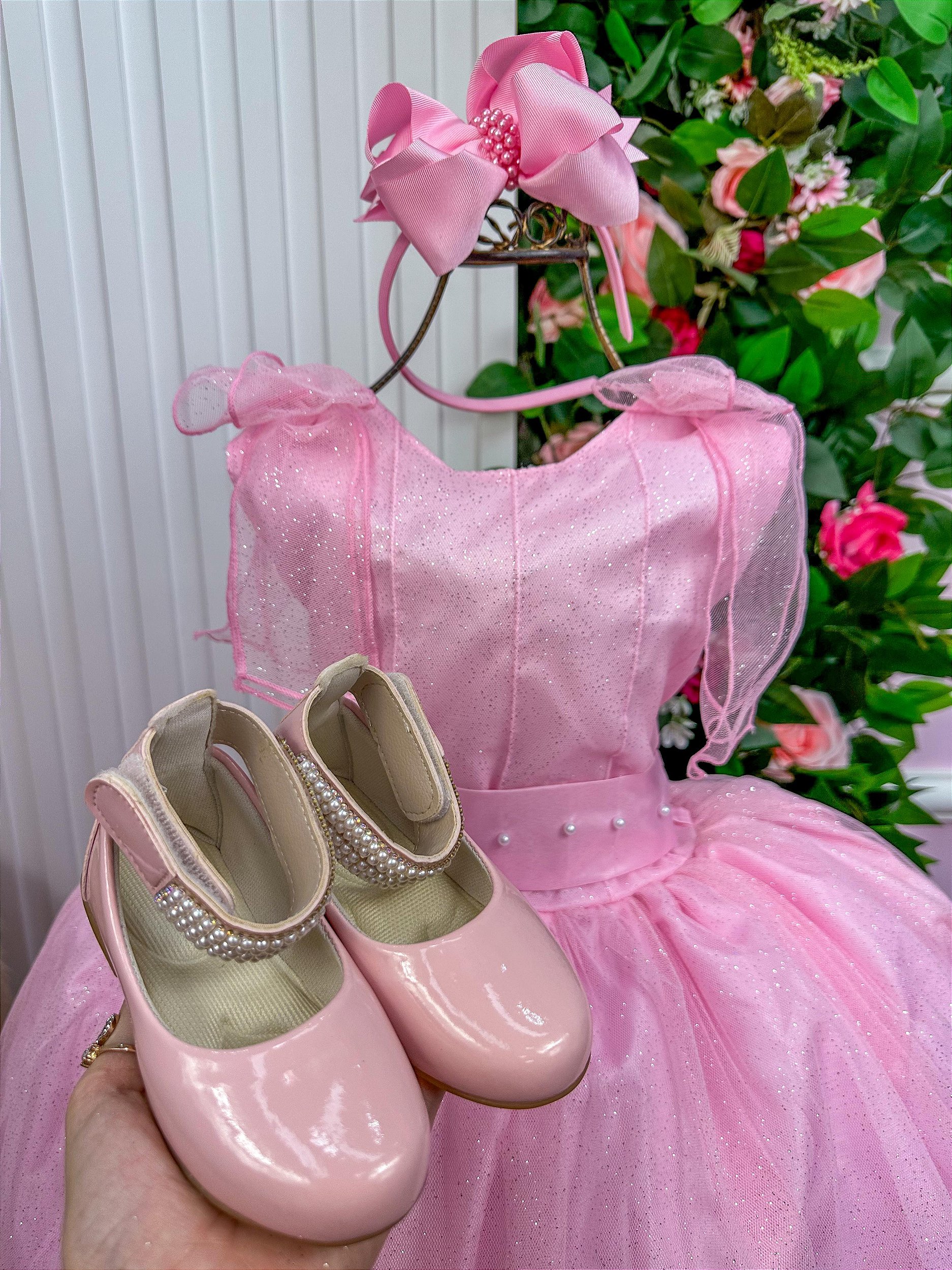 Vestido Marie Longo Mel Rosa Bebe - BELLI KIDS ATACADO