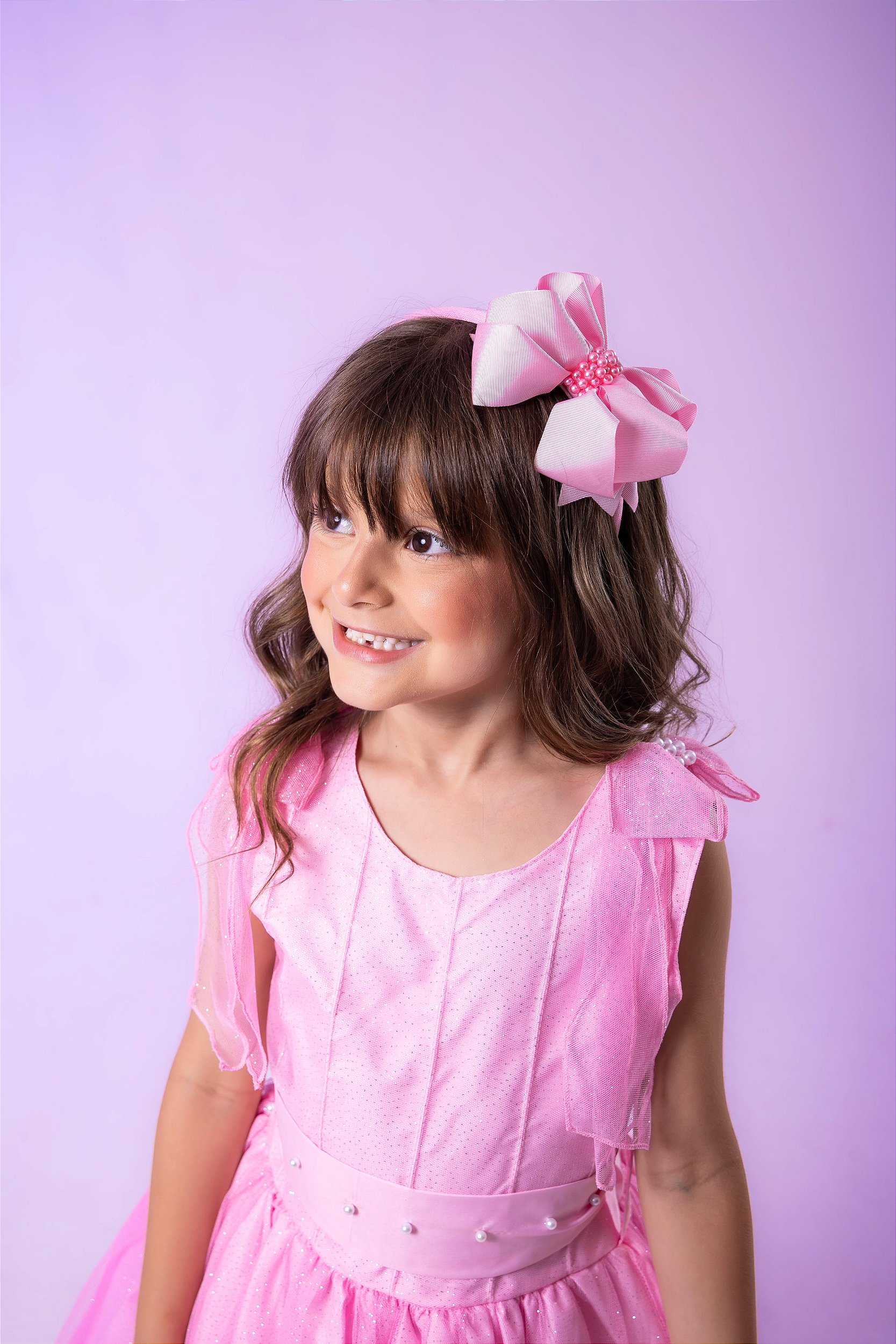 Vestido Marie Longo Mel Rosa Bebe - BELLI KIDS ATACADO