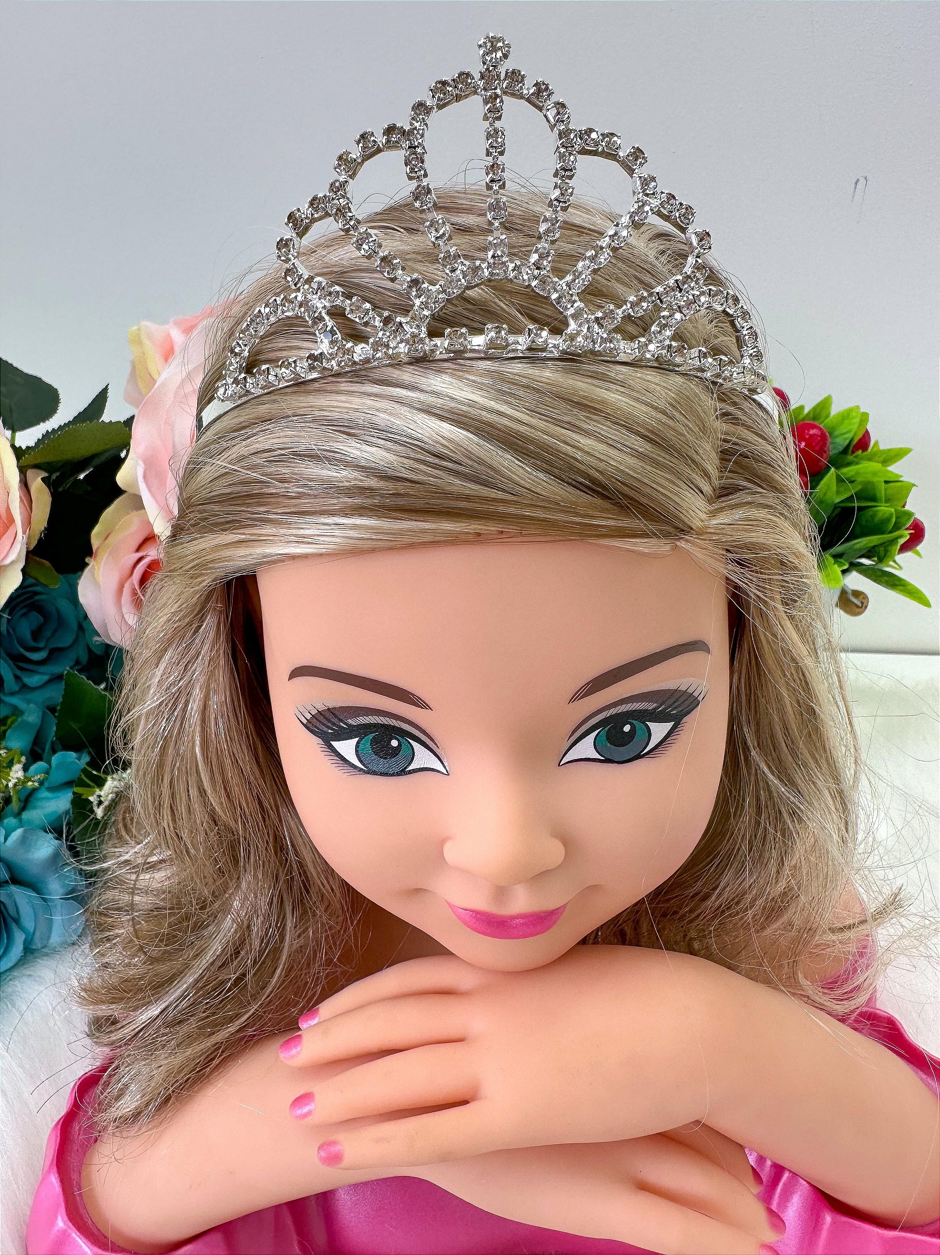 Coroa Belli Strass Prata Lara - BELLI KIDS ATACADO