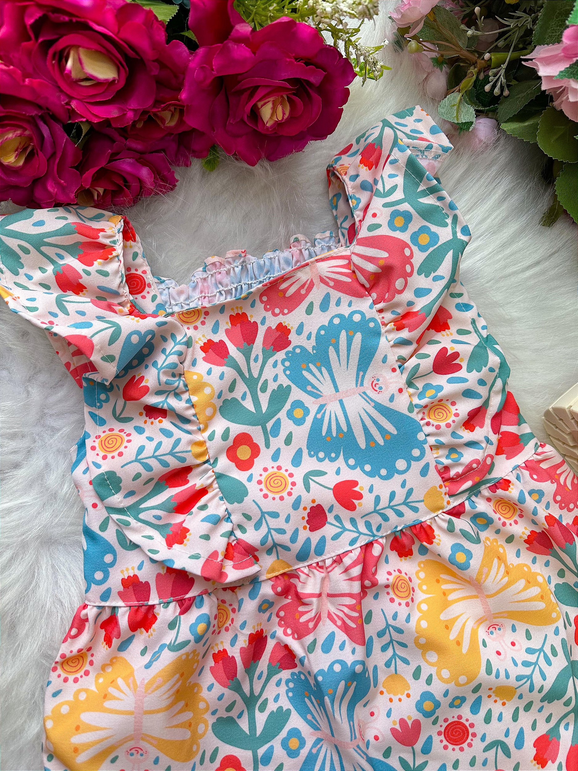 Vestido Ysa Kids Infanto/Juvenil Modinha Lara - BELLI KIDS ATACADO