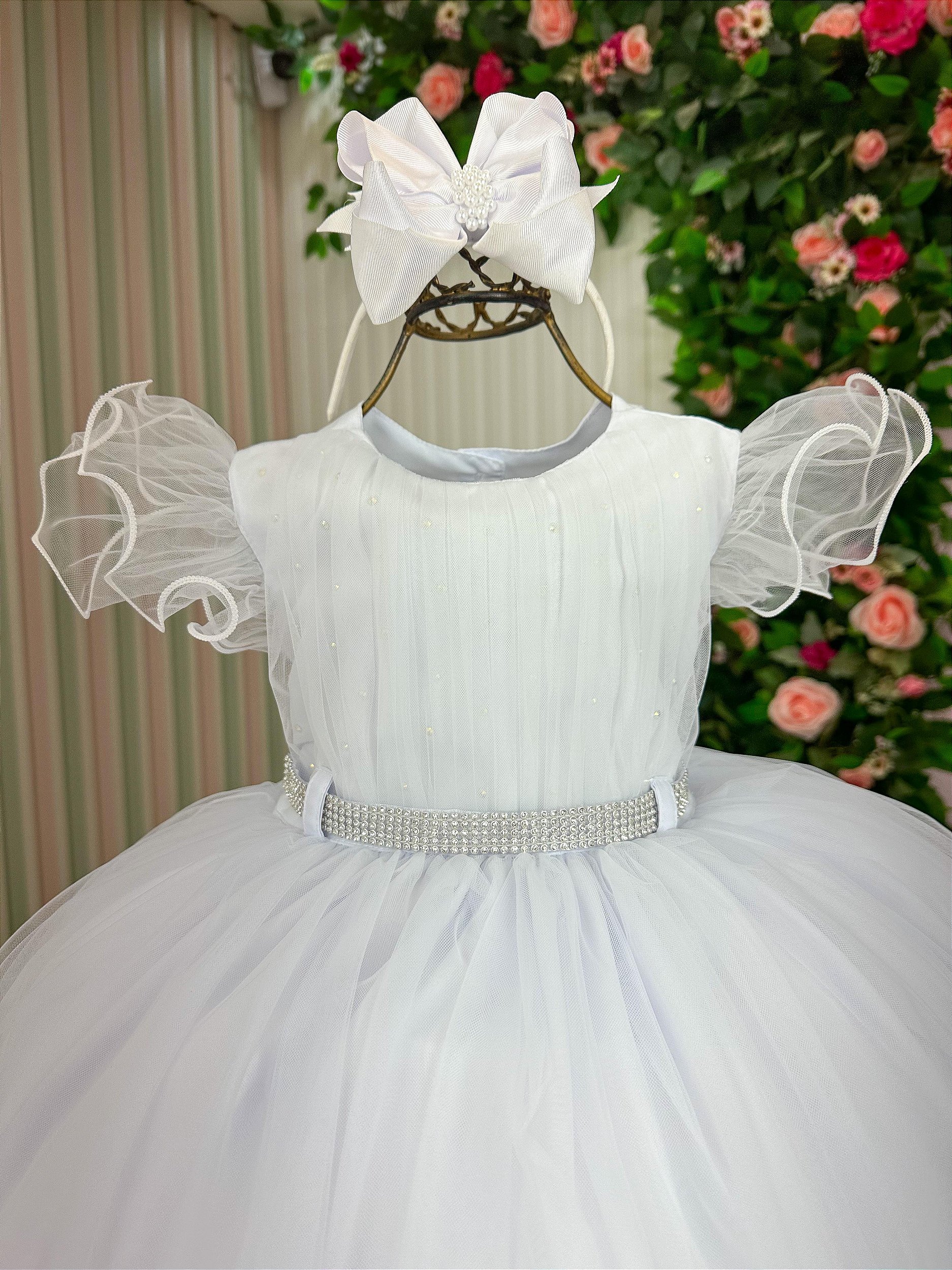 Vestido Menina Bonita Jessica Branco - BELLI KIDS ATACADO