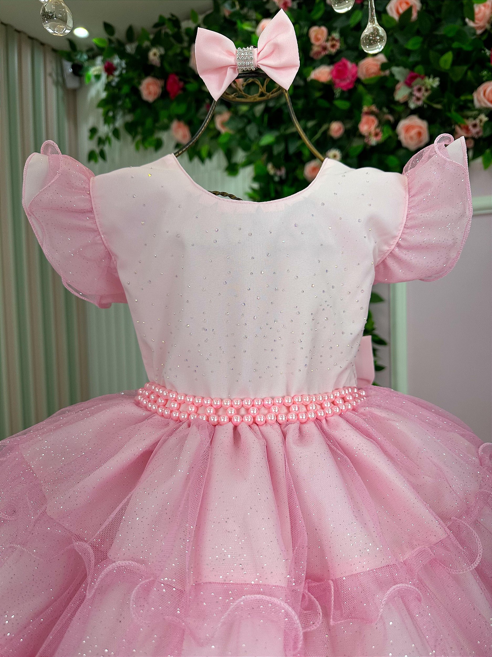 Vestido Ysa Kids Belinda Rosa Bebe - BELLI KIDS ATACADO