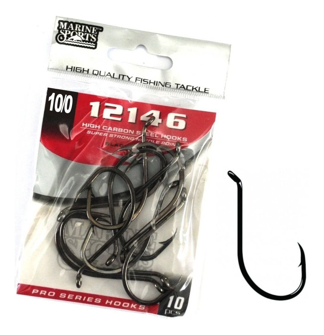 Anzol Marine Sports 12146 Black Nickel - MP Fishing MP Mundo da Pescaria