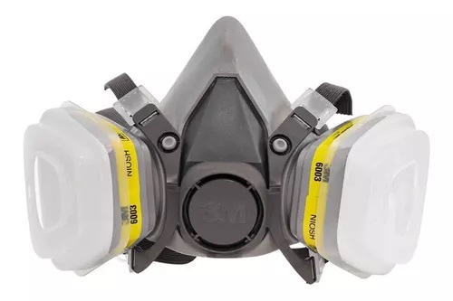 Kit Respirador 6200 3M cartucho 6003 Vap. Orgânicos e Gases Ácidos ...