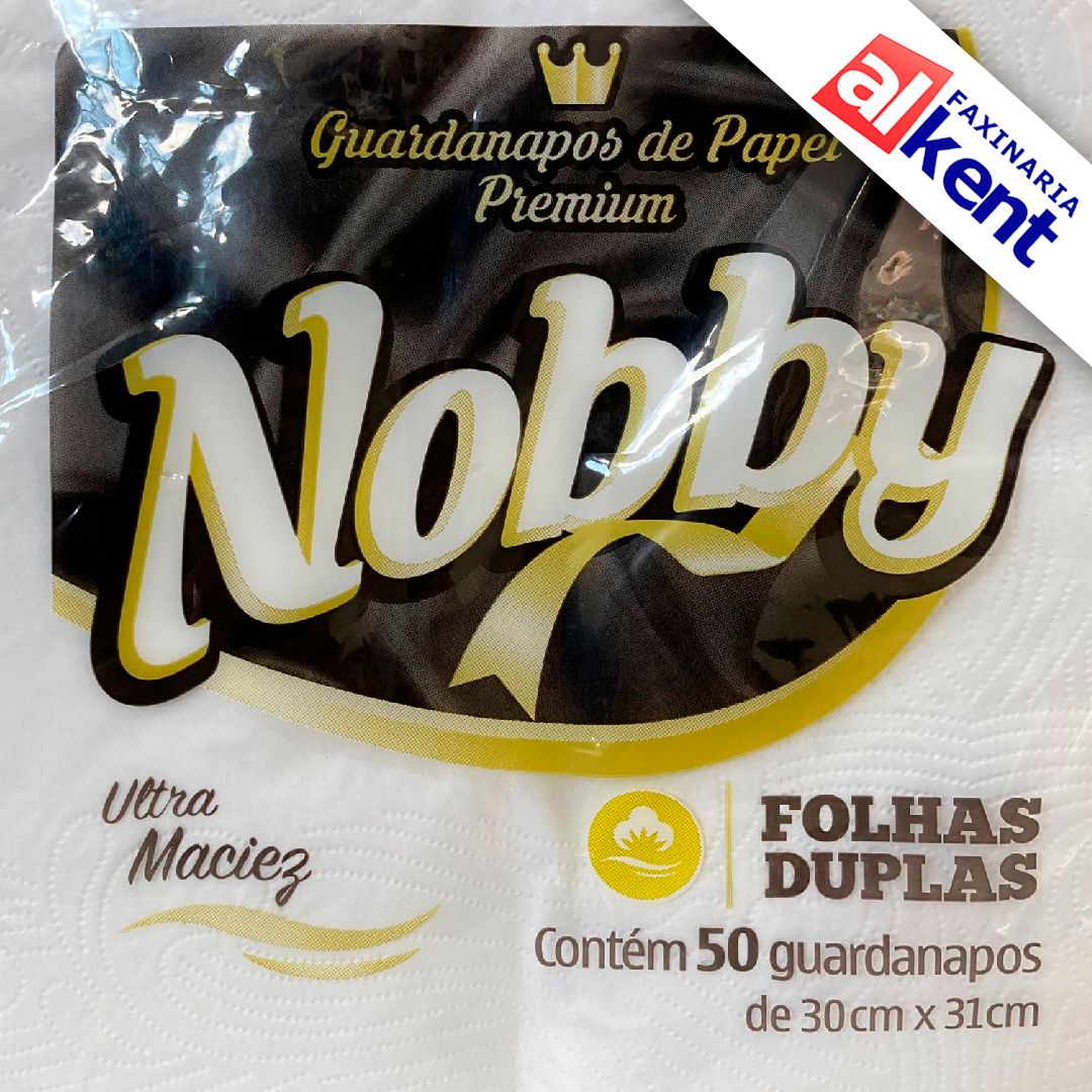 Guardanapo de Papel Nobby Folha Dupla 30x31 com 50 unidades - Alkent ...