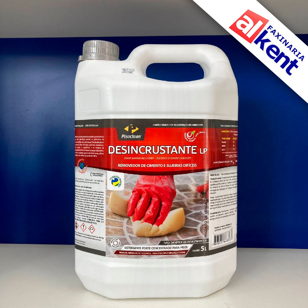 Limpador Desincrustante para Pós Obra Concentrado Pisoclean 5L - Alkent Faxinaria | Produtos de ...