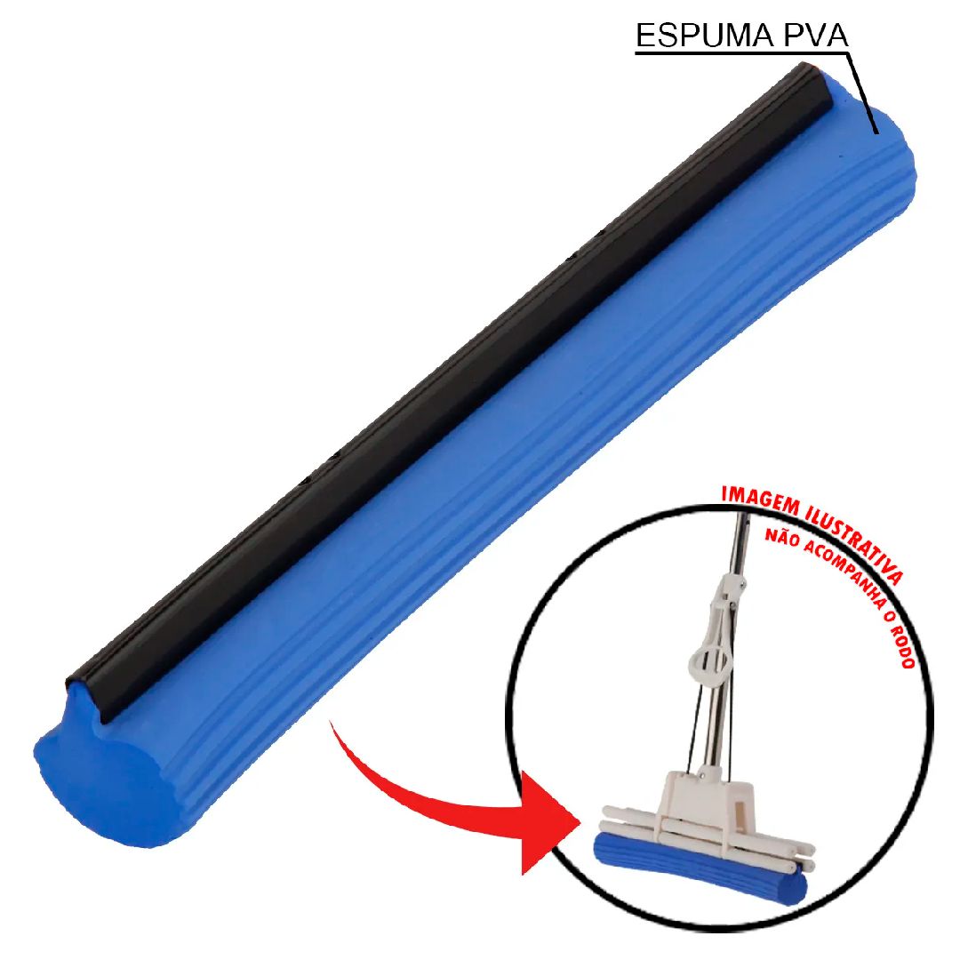 Refil Espuma 38cm para Rodo Mágico Nobre - Alkent Faxinaria