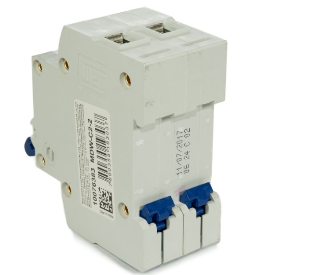 Minidisjuntor termomagnético, 6A, curva C, bipolar, MDW-C6-2, WEG - AralleShop