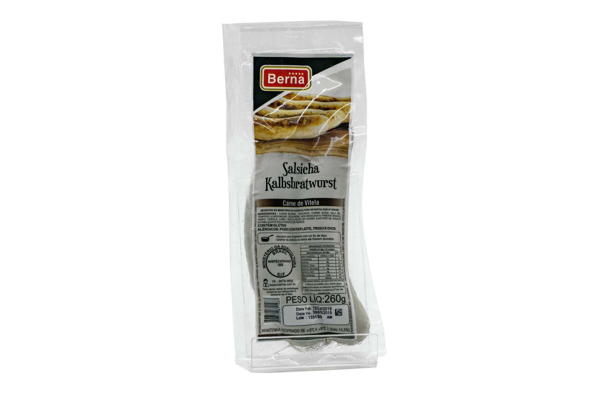 Kalbsbratwurst (2 unidades á 130g) - Swiss Gourmet
