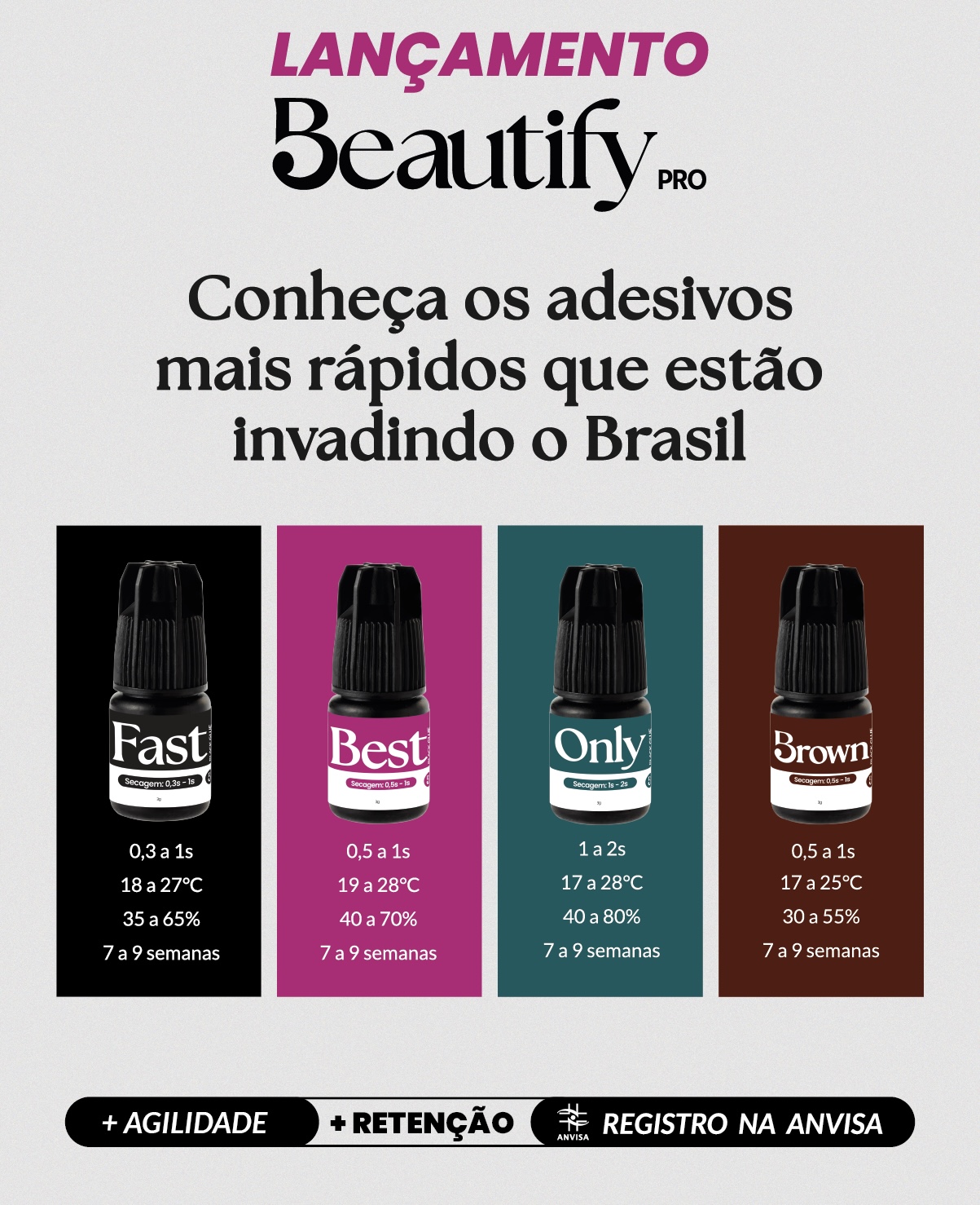 Cola adesivo Beautify Pro Brown - Marrom - Boutique dos Cílios
