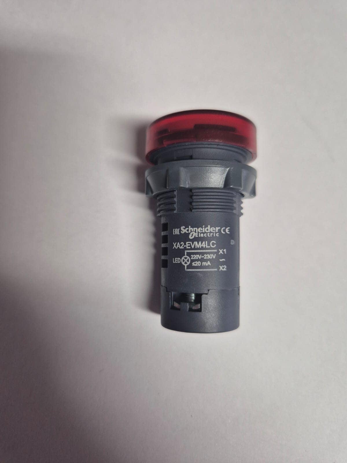 Sinalizador 22mm Led Vermelho 220vac XA2EVM4LC Schneider ...
