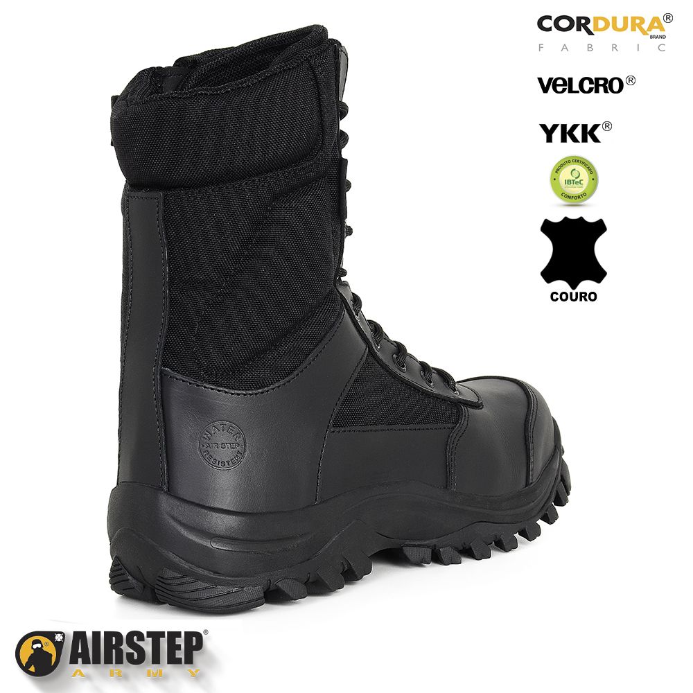 Bota Easy Boot 8628-1 PRETO Airstep - Reserva Militar