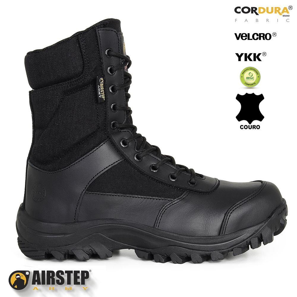 Bota Easy Boot 8628-1 PRETO Airstep - Reserva Militar
