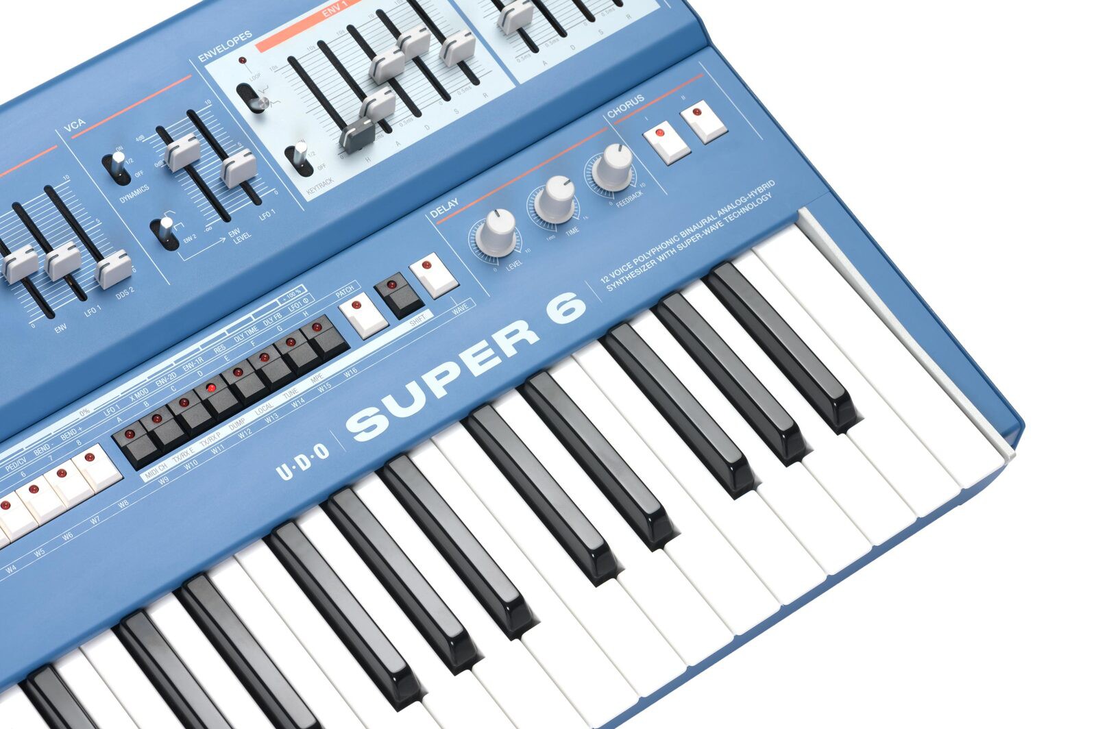 UDO Super 6 Blue - Sintetizador analógico-híbrido - Classic Keyboards ...