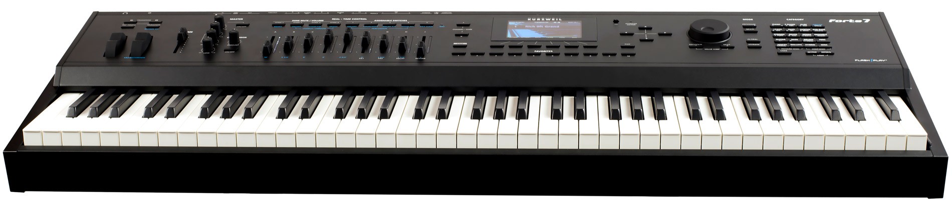 Teclado Kurzweil Forte 7 Piano Workstation e Sintetizador 76 Teclas ...