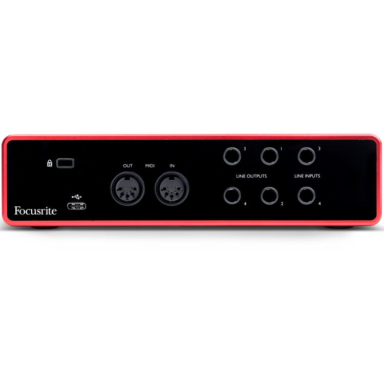 Focusrite Scarlett 4i4 (3ª geração) Interface de áudio MIDI USB C ...