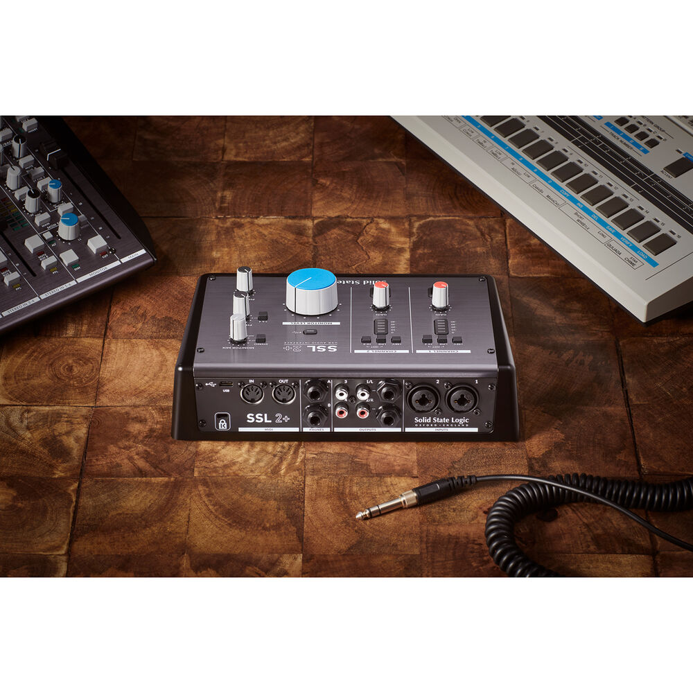 Interface de Áudio Solid State Logic SSL 2+ Plus USB C com 2 entradas ...