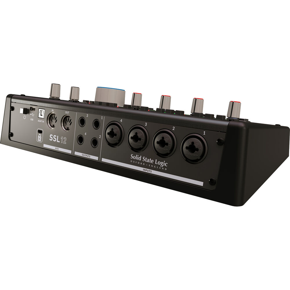 Interface de Áudio Solid State Logic USB SSL 12 com 4 entradas e 8 saí ...