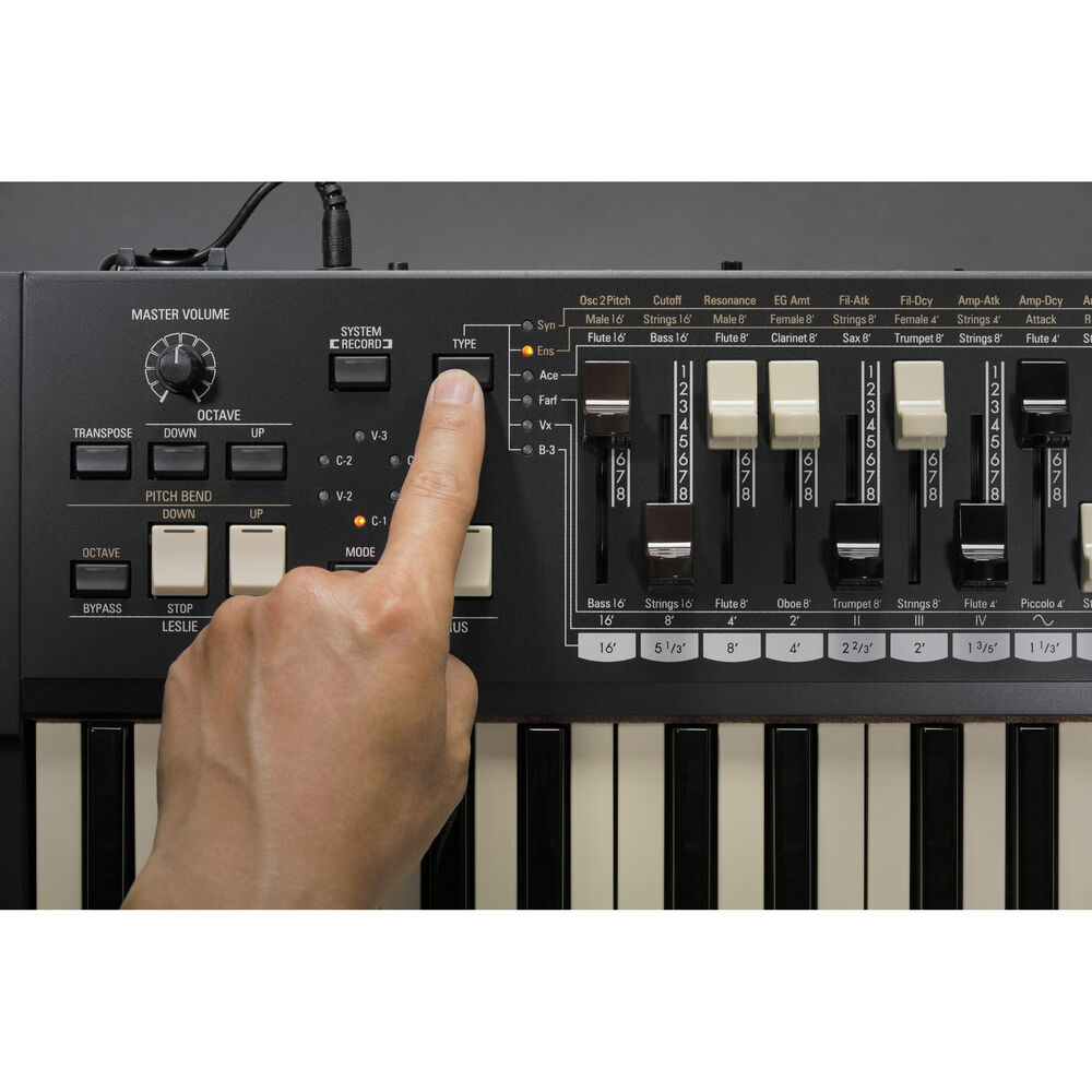 Teclado Orgão Hammond M-solo msolo m solo black - Classic Keyboards ...
