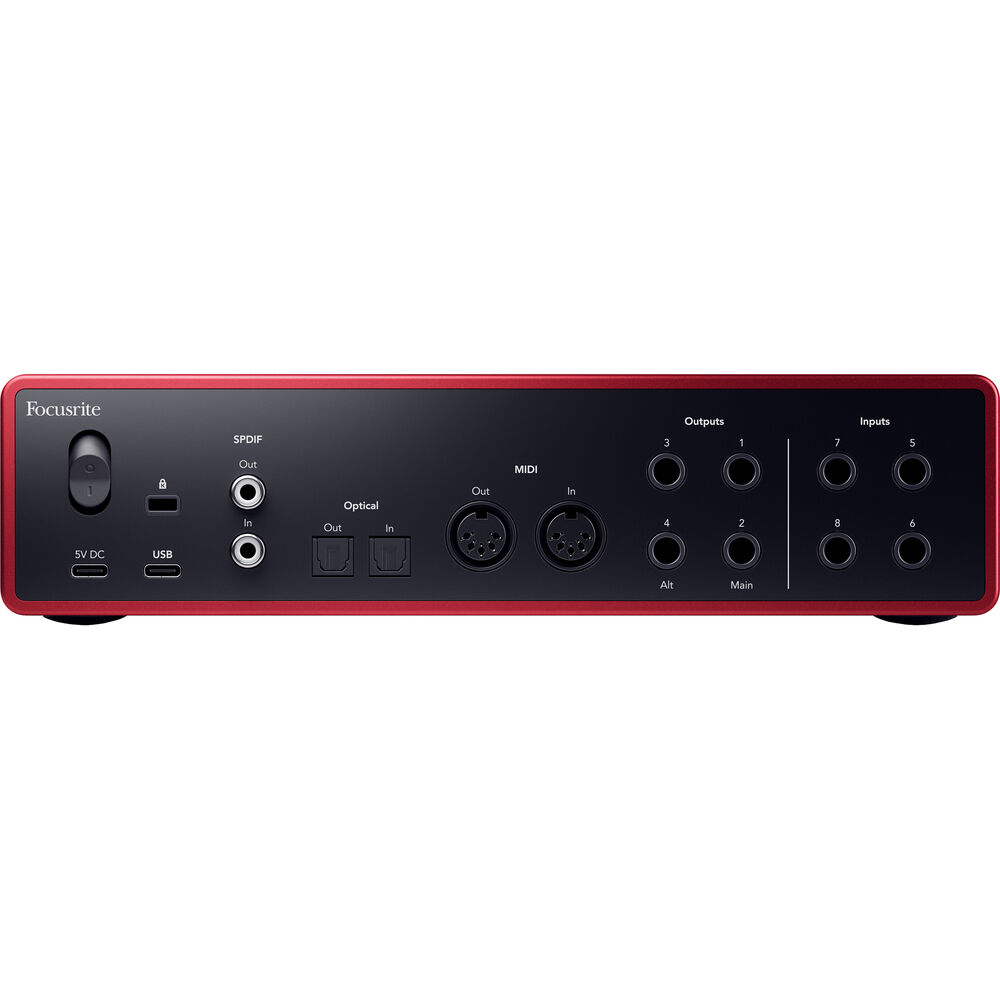 Focusrite Scarlett 18i16 USB C Audio MIDI Interface 4ª geração ...