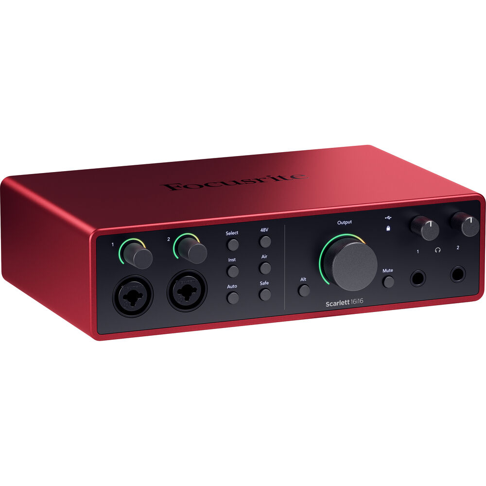 Focusrite Scarlett 16i16 USB C Audio MIDI Interface 4ª geração ...