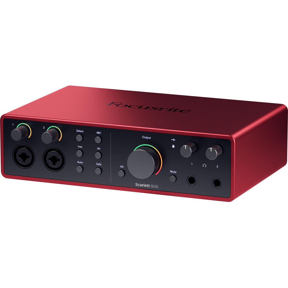 Focusrite Scarlett 16i16 USB C Audio MIDI Interface 4ª geração ...