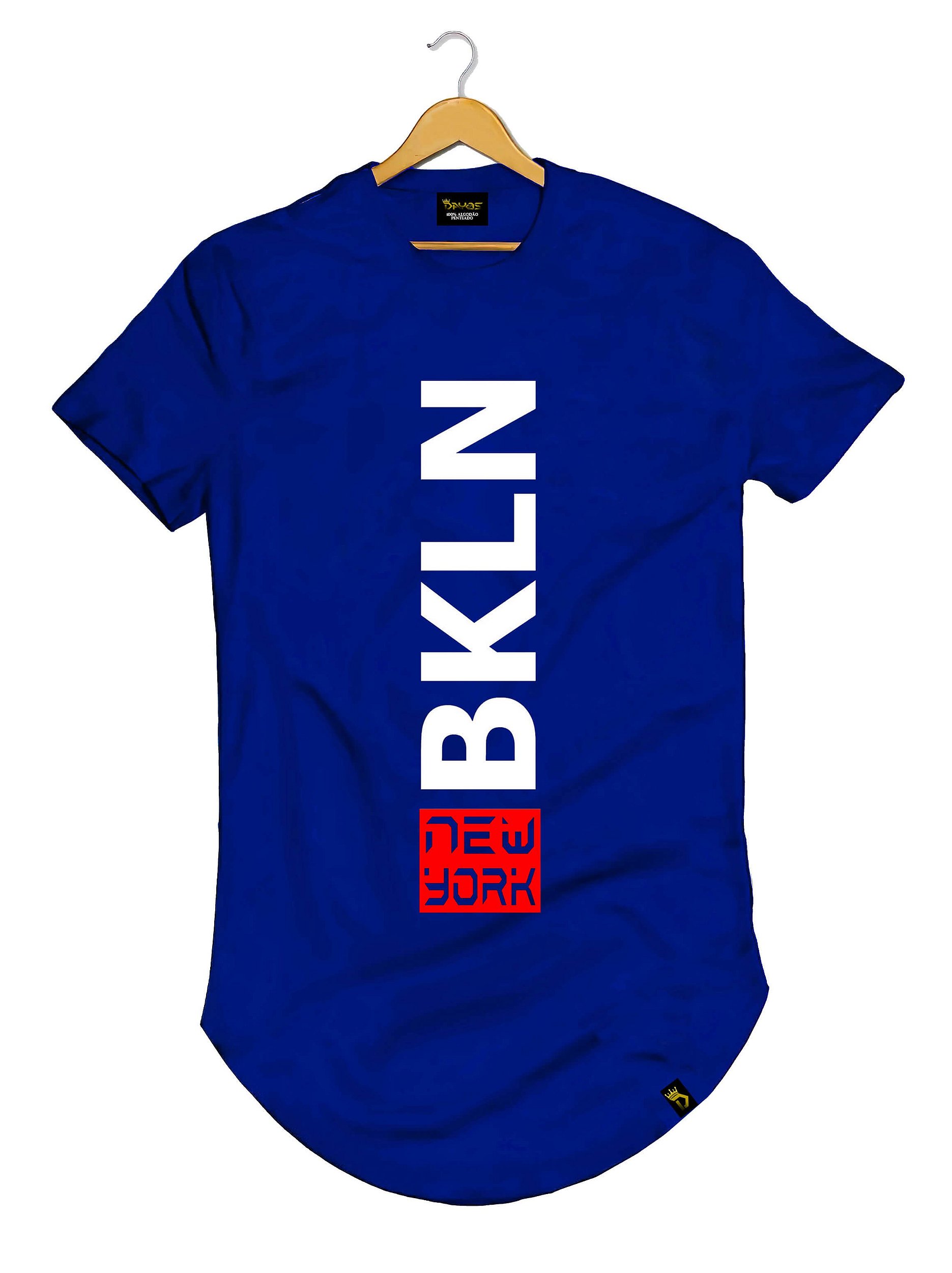 Camiseta Longline Algodão BKLN Brooklyn USA Ref 493 - Dayos Clothing