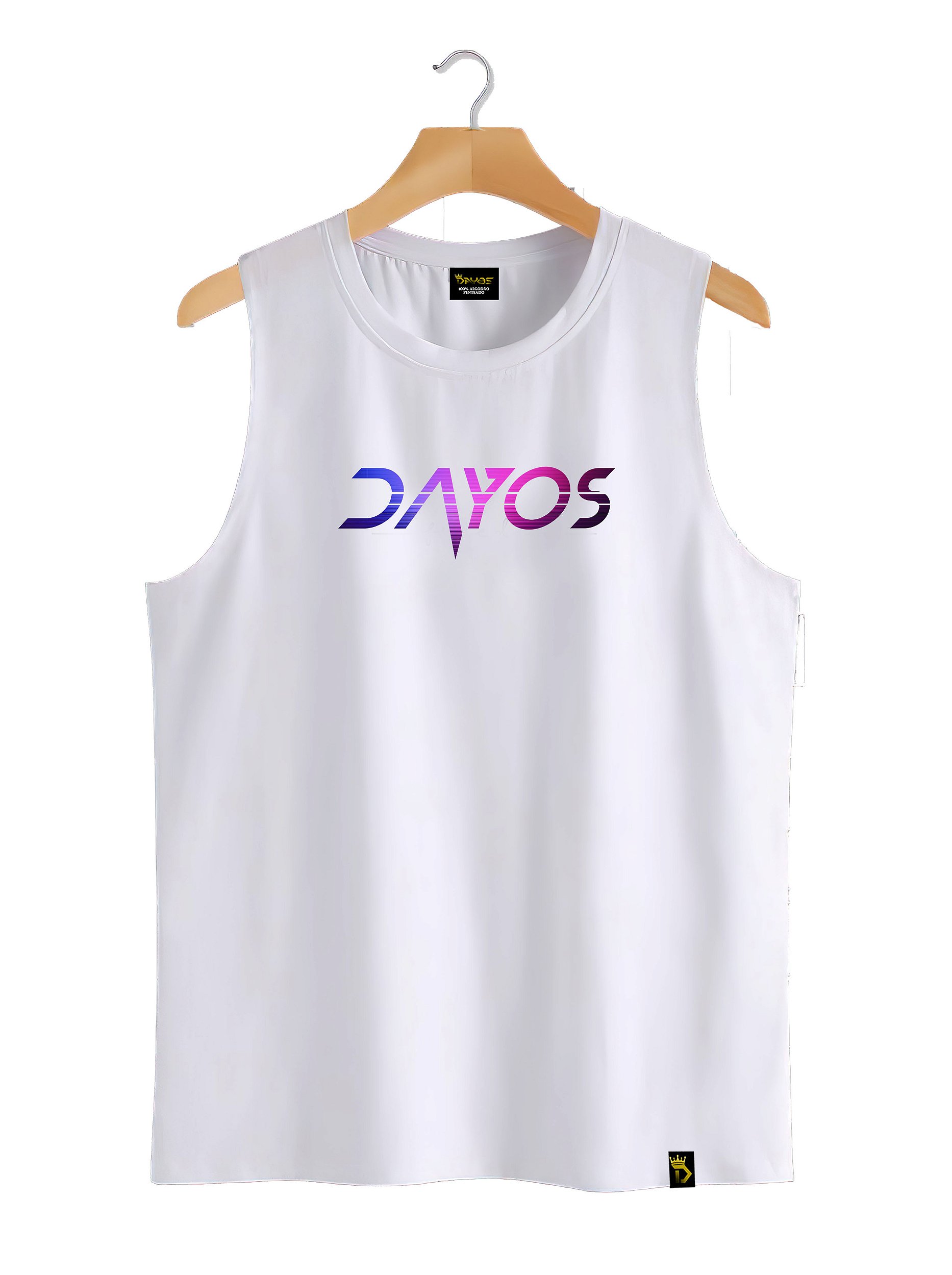 Camiseta Regata Algodão Colorful Dayos Ref R10 - Dayos Clothing