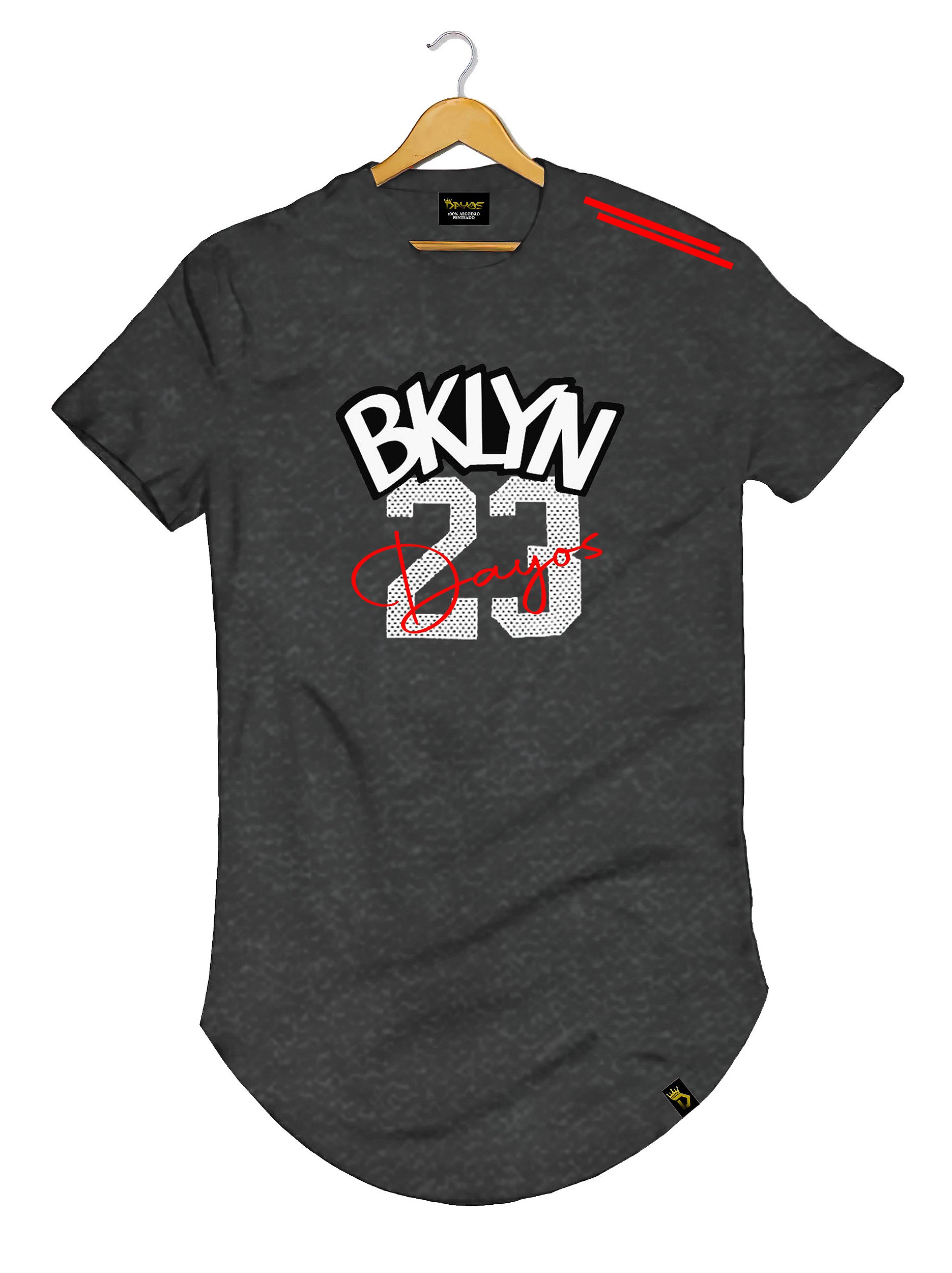 Camiseta Longline Algodão BKLN 23 Ref l62 - Dayos Clothing