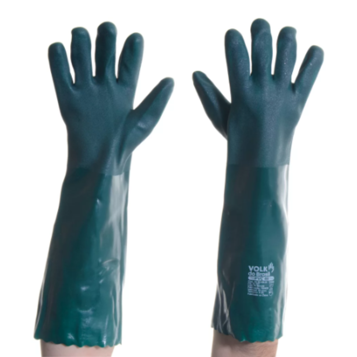 Luva de PVC Palma Aspera Punho 46 cm - Volk | CA - 37127 - Ideal EPI ...