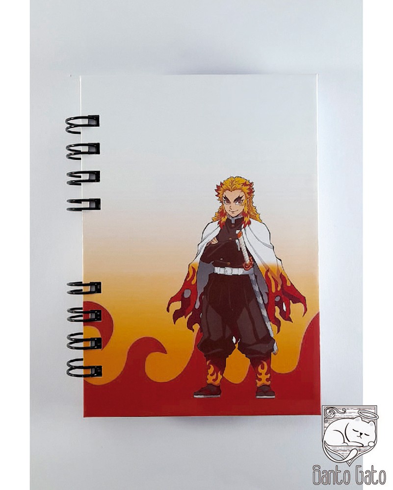 Caderno Kyojuro Rengoku - Santo Gato Atelie