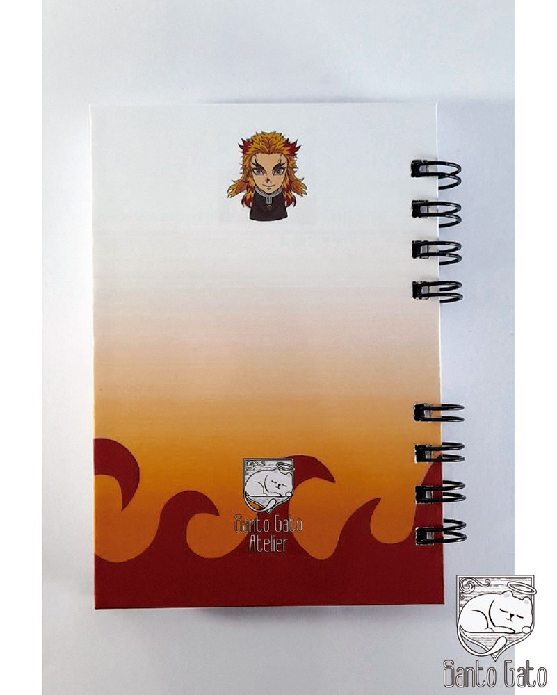 Caderno Kyojuro Rengoku - Santo Gato Atelie