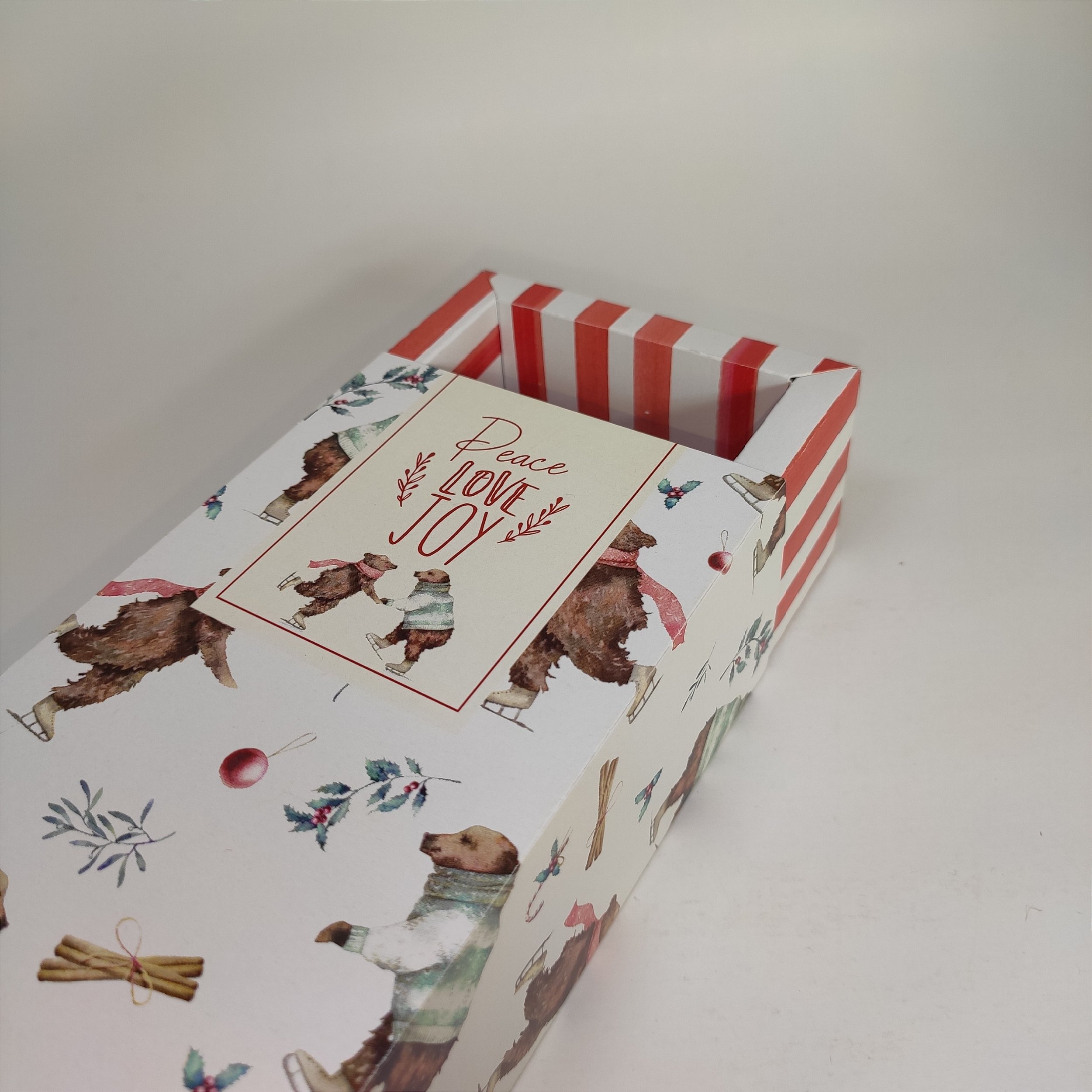 10un. Caixa Borda 02 Brownie Gaveta - Christmas Ted - Natal ...