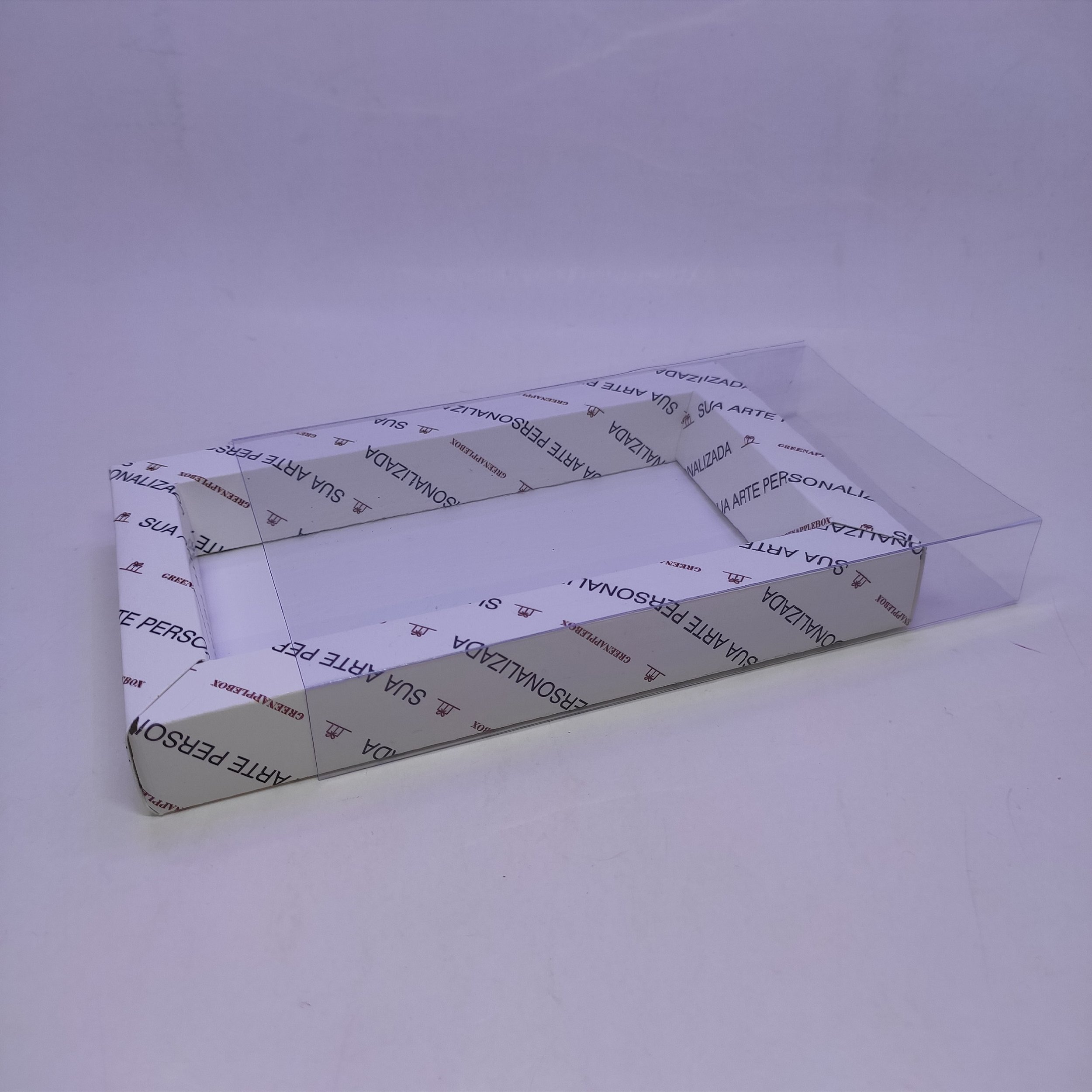 Caixa 01 Barra Chocolate 250g ou 260g Acetato - Personalize - Personalize - GreenAppleBox ...