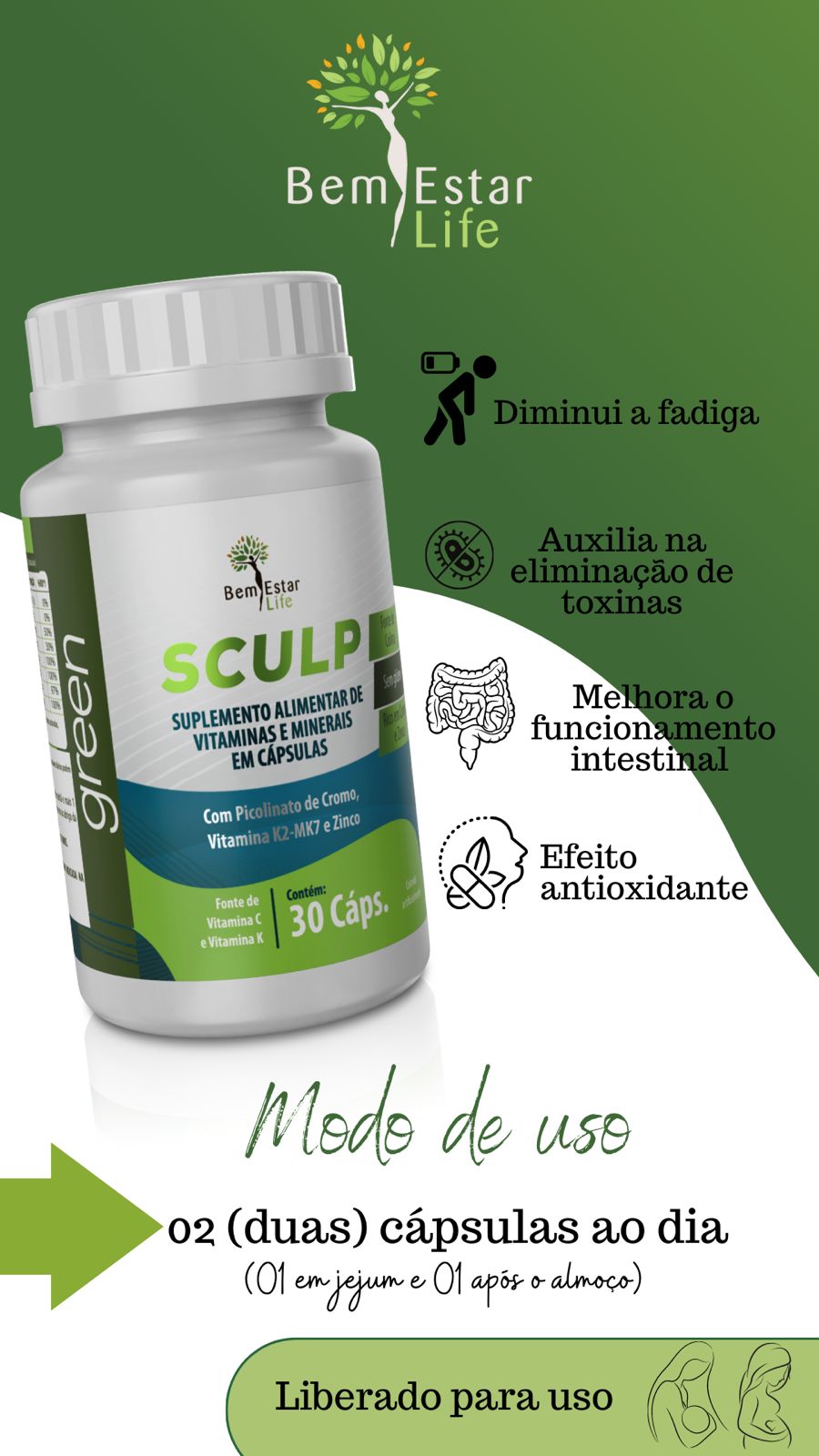 Sculp Green Detox Bem Estar Life - Bem Estar Life Paraná