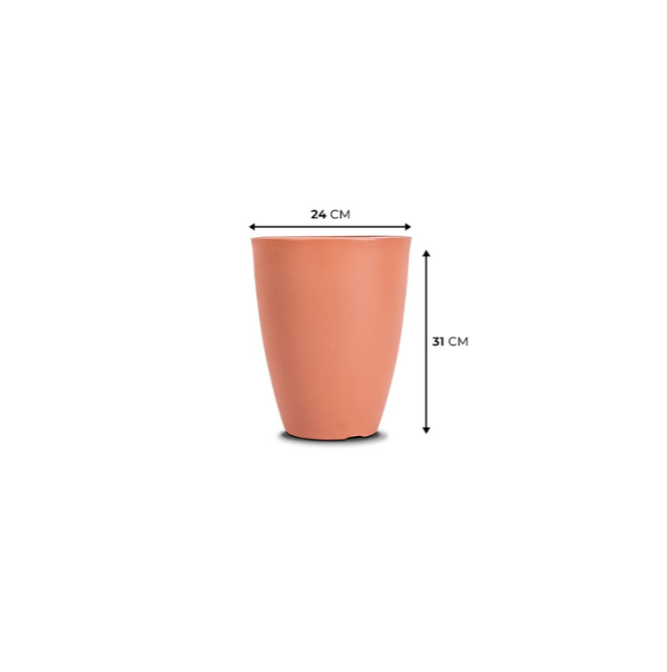 Kit de 3 Vasos Vietnamita Terracota - Vasap Design - Verde Mania porque ...
