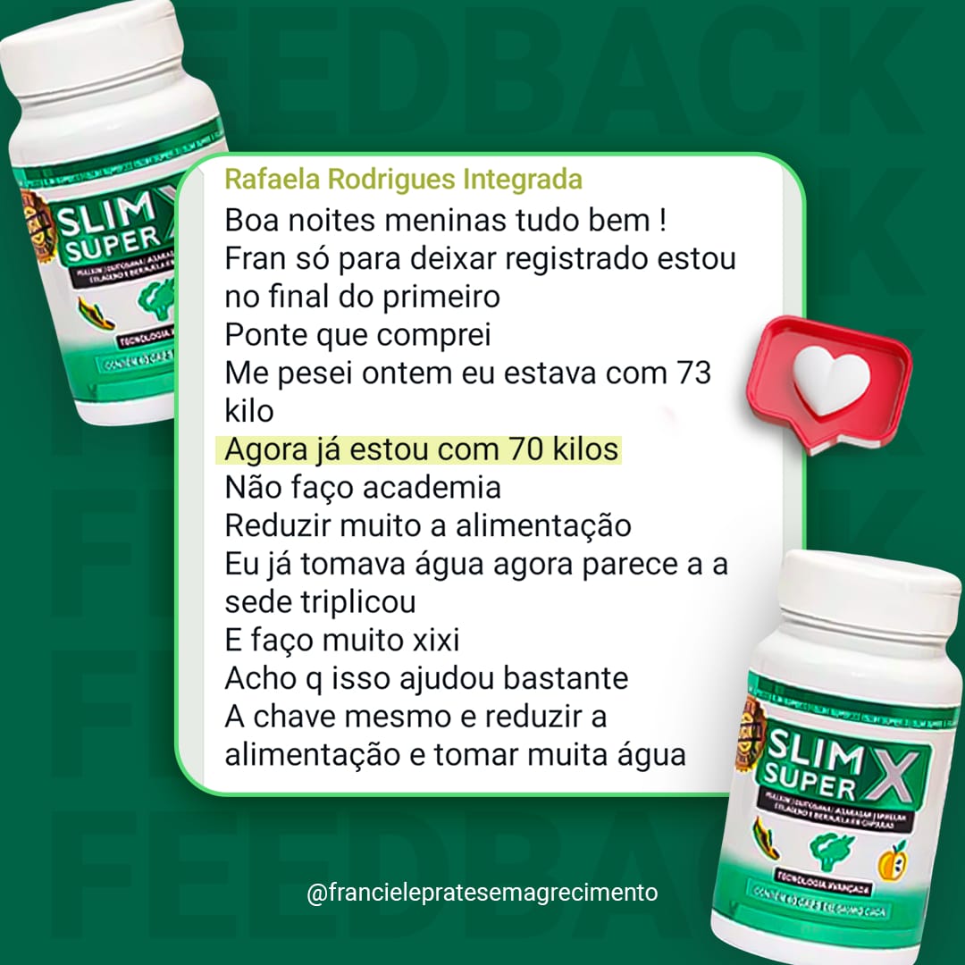 Emagrecedor Natural Super Slim - 1 Unidade - Fran Prates