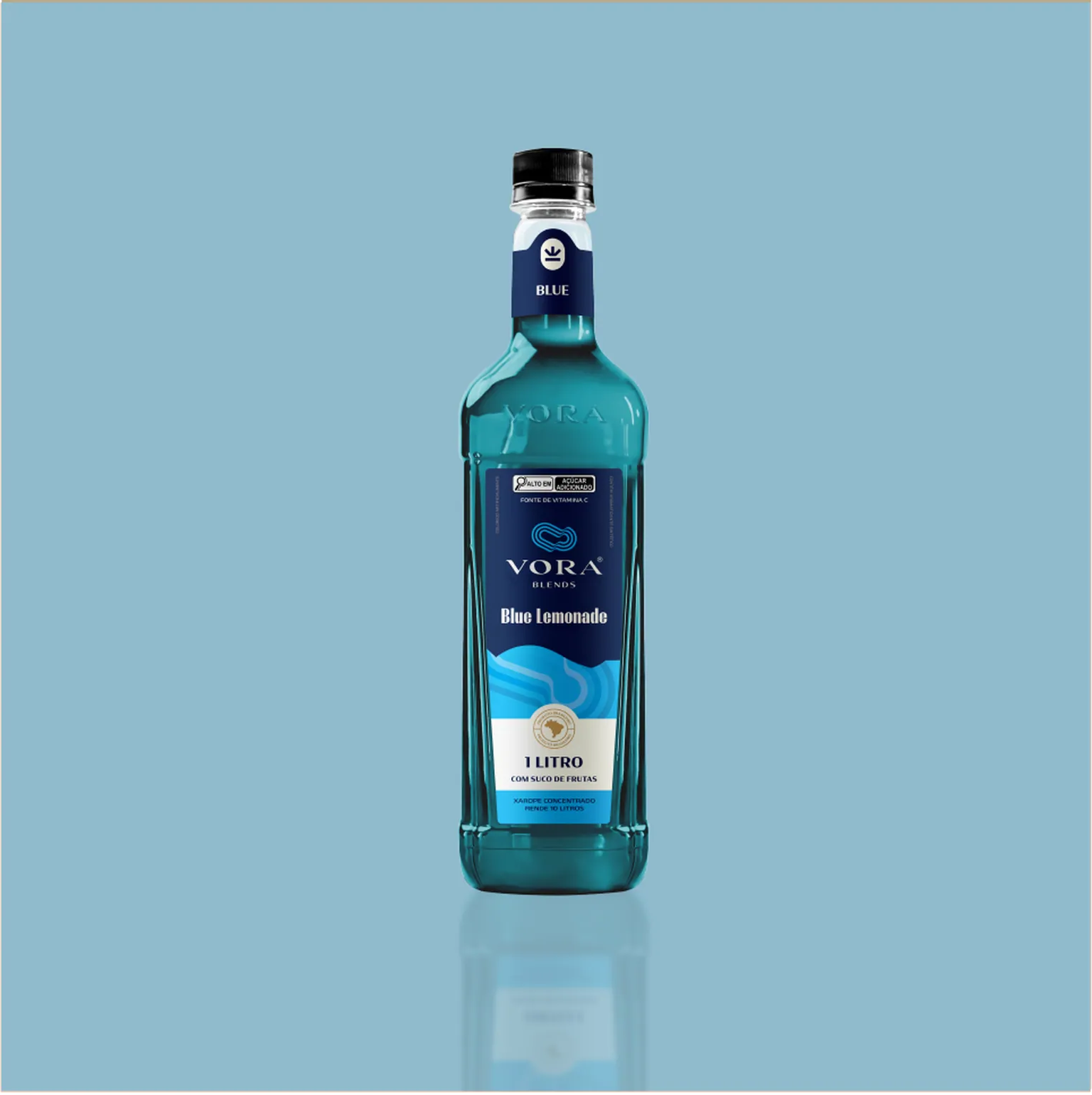 Xarope VORA Concentrado Blue Lemonade de 1000ml - SergipeSP