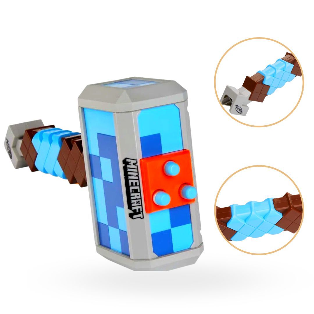 Martelo Nerf Minecraft Dungeons Stormlander NERF® - bebrands oficial