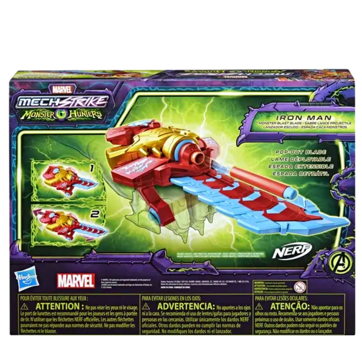 Nerf Marvel© Monster Hunters Homem de Ferro - NERF® - bebrands oficial