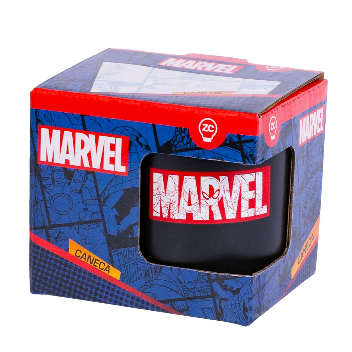 Caneca Mini Tina Logo Marvel - Zona Criativa | Colecionável e Funcional ...
