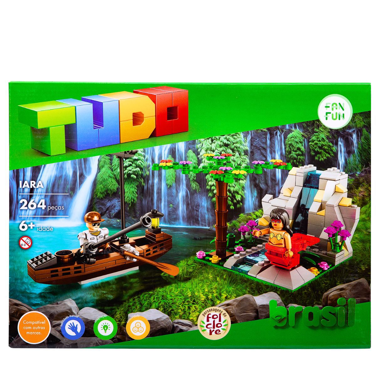 Blocos De Montar Folclore Iara - 264pcs - TUDO FAN FUN - bebrands oficial