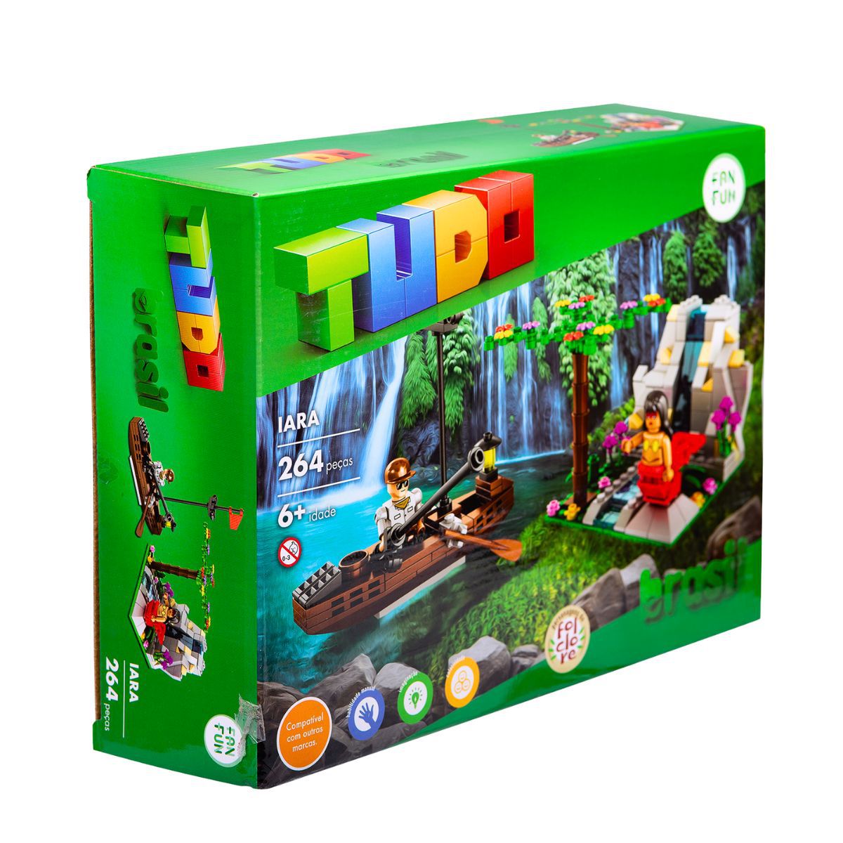 Blocos De Montar Folclore Iara - 264pcs - TUDO FAN FUN - bebrands oficial