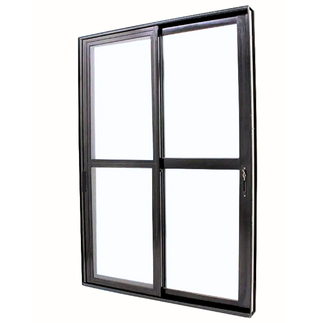 PORTA SACADA 2 FOLHAS ALUMINIO PRETO - Central Esquadrias