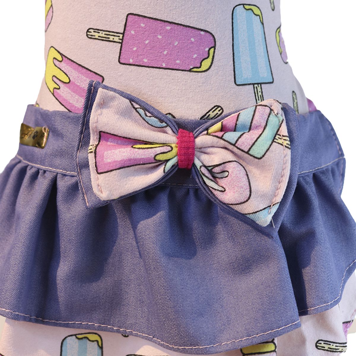 Roupa pet - Vestido Pet Sorvetinho - Pet Arts - Roupinhas para pet